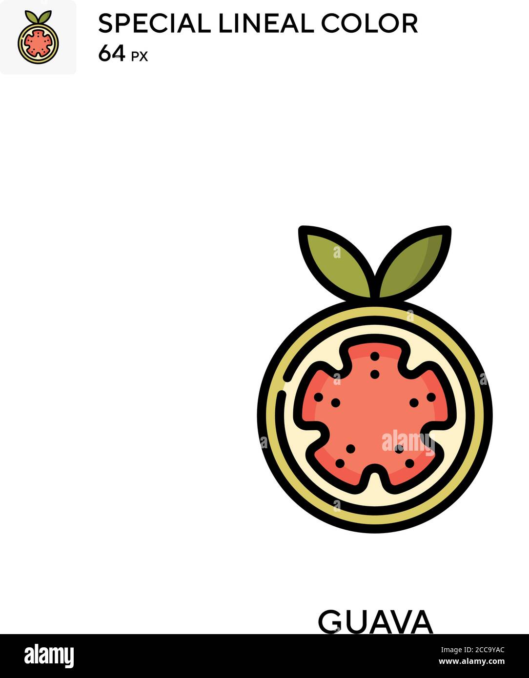 Guava Special lineal color vector icon. Illustration symbol design ...