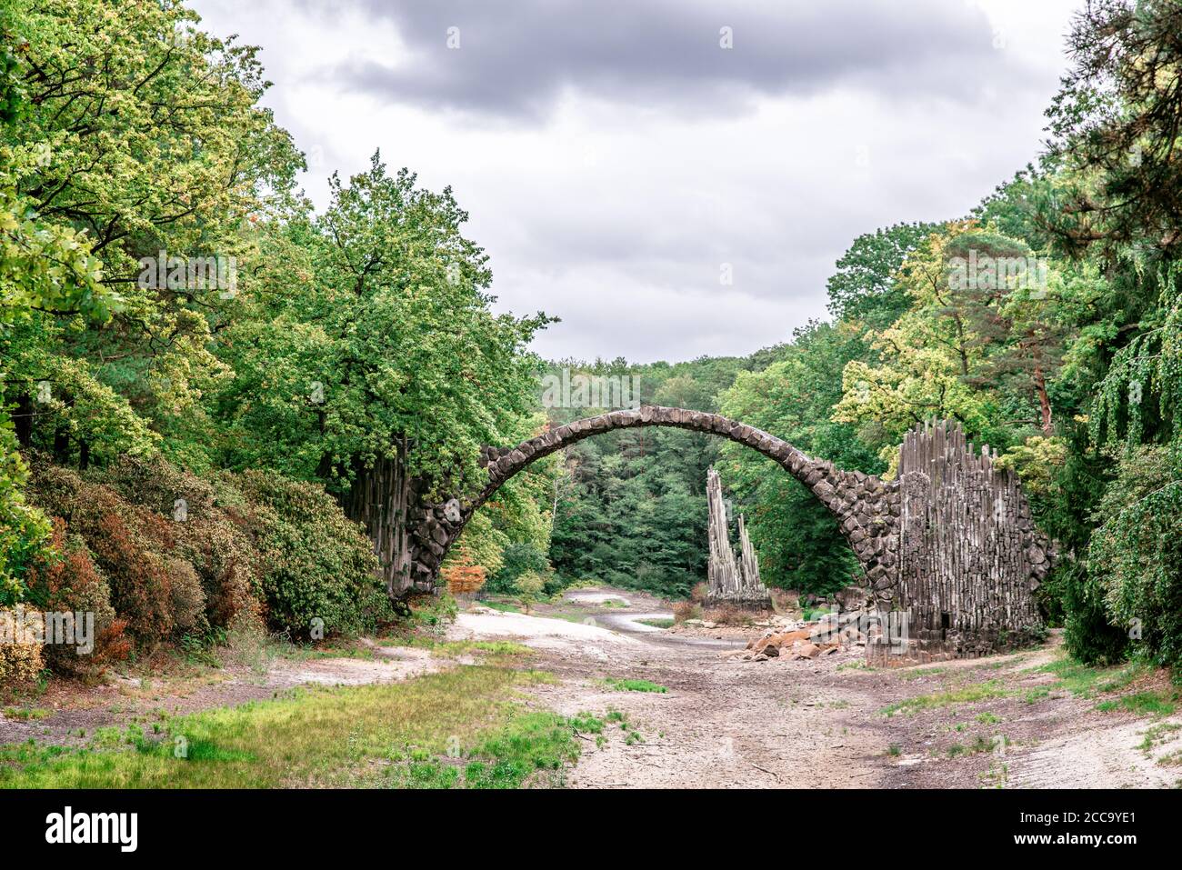 Rakotz Bridge (Rakotzbrucke, Devil's Bridge) in Kromlau, Azalea and ...