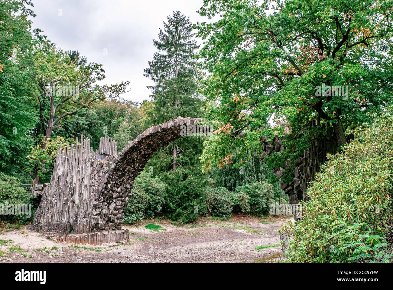 Rakotz Bridge (Rakotzbrucke, Devil's Bridge) in Kromlau, Azalea and ...
