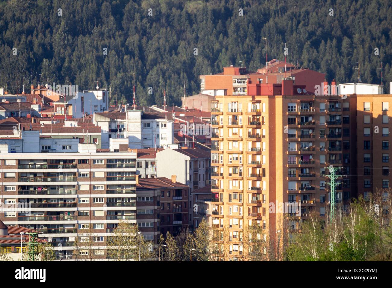 panoramic view of the city of basauri Stock Photo - Alamy