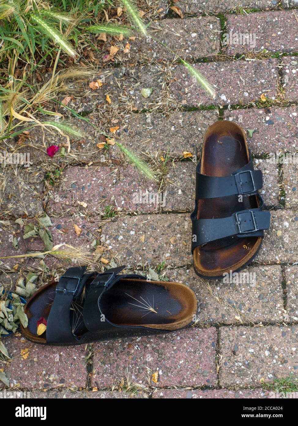 Worn out sandals hi-res stock photography and images - Alamy