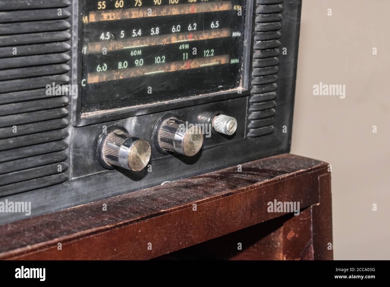 Radio old black retro objects concept image Stock Photo - Alamy