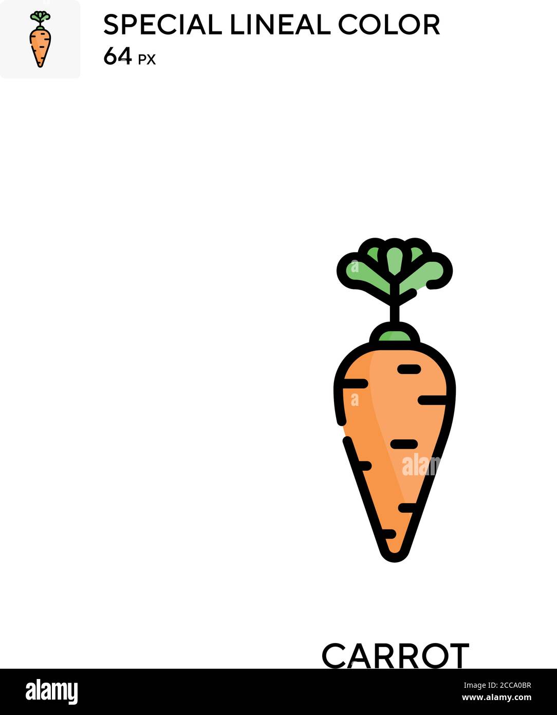 Carrot Special lineal color vector icon. Illustration symbol design ...
