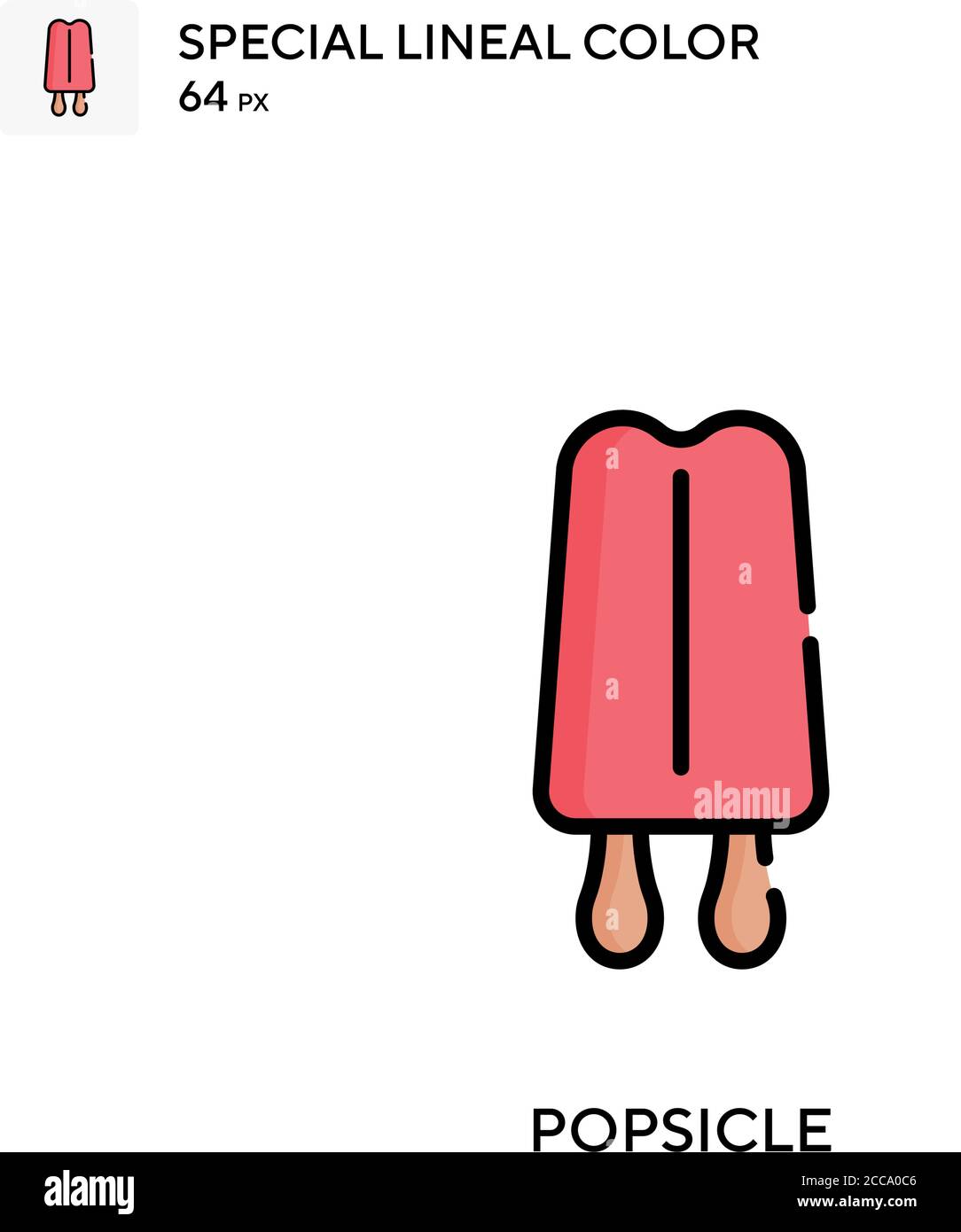 Popsicle Special lineal color vector icon. Illustration symbol design ...