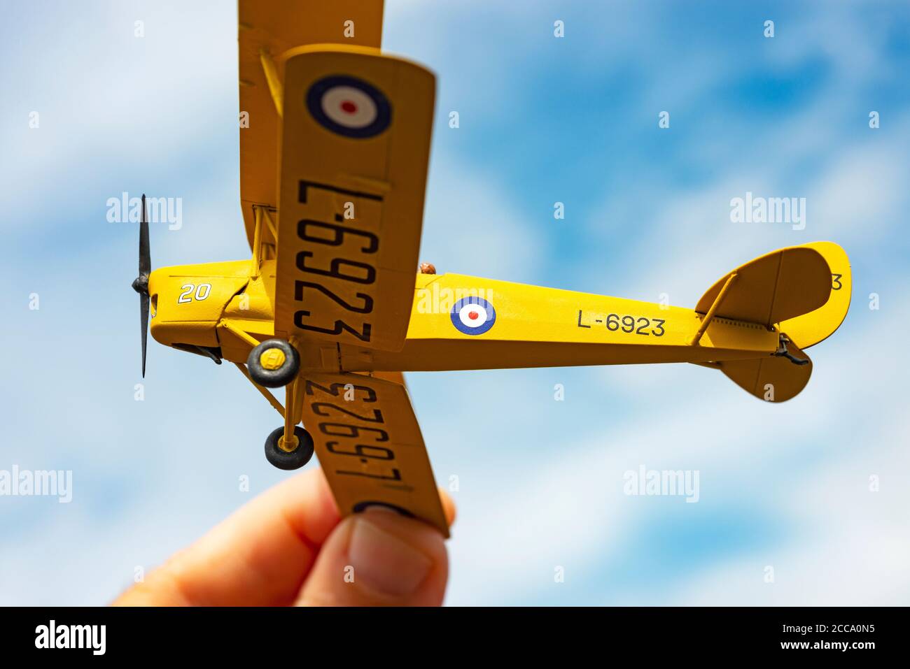 Tiger Moth 1/72 scale model aircraft Stock Photo - Alamy