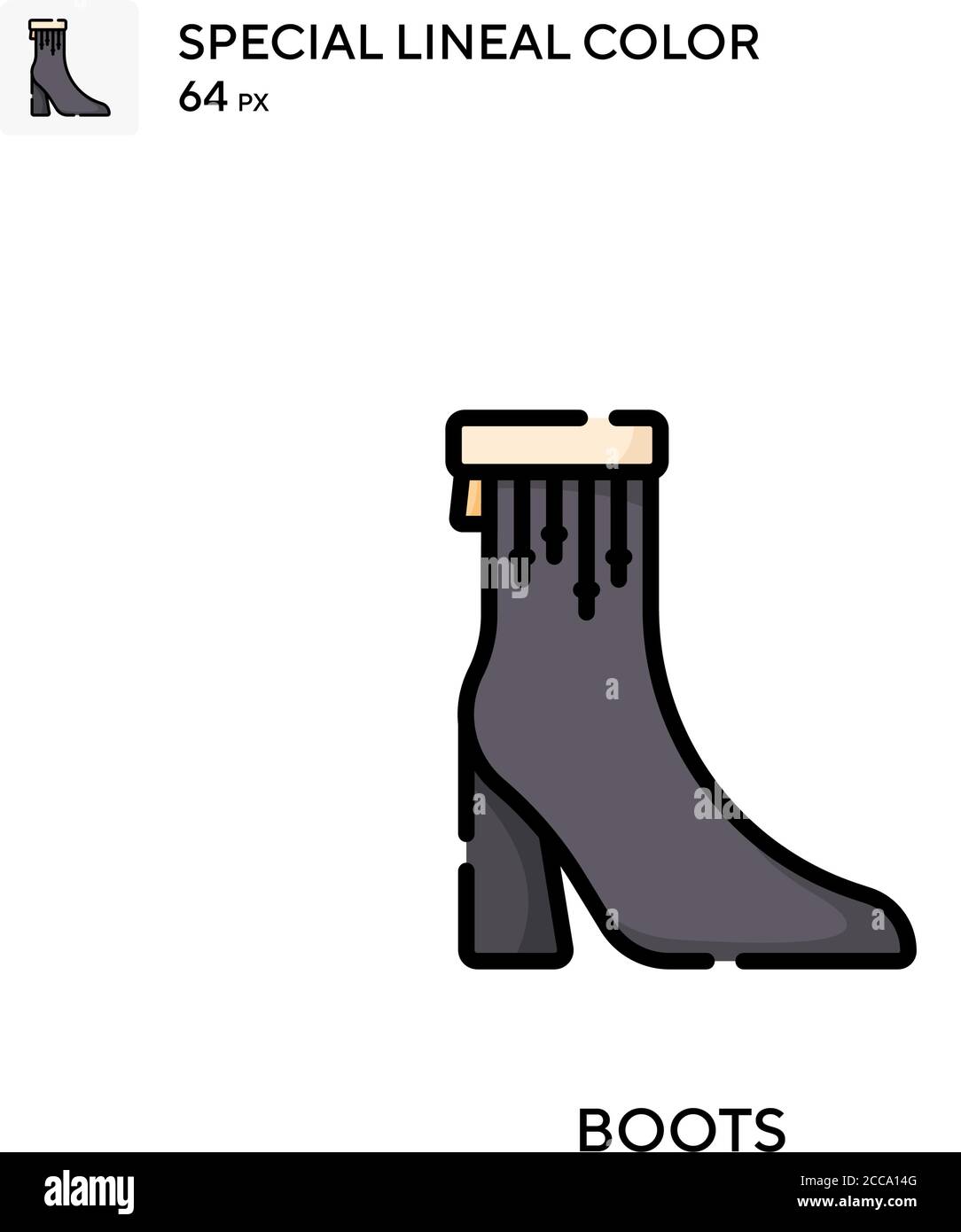 Boots Special lineal color vector icon. Illustration symbol design ...