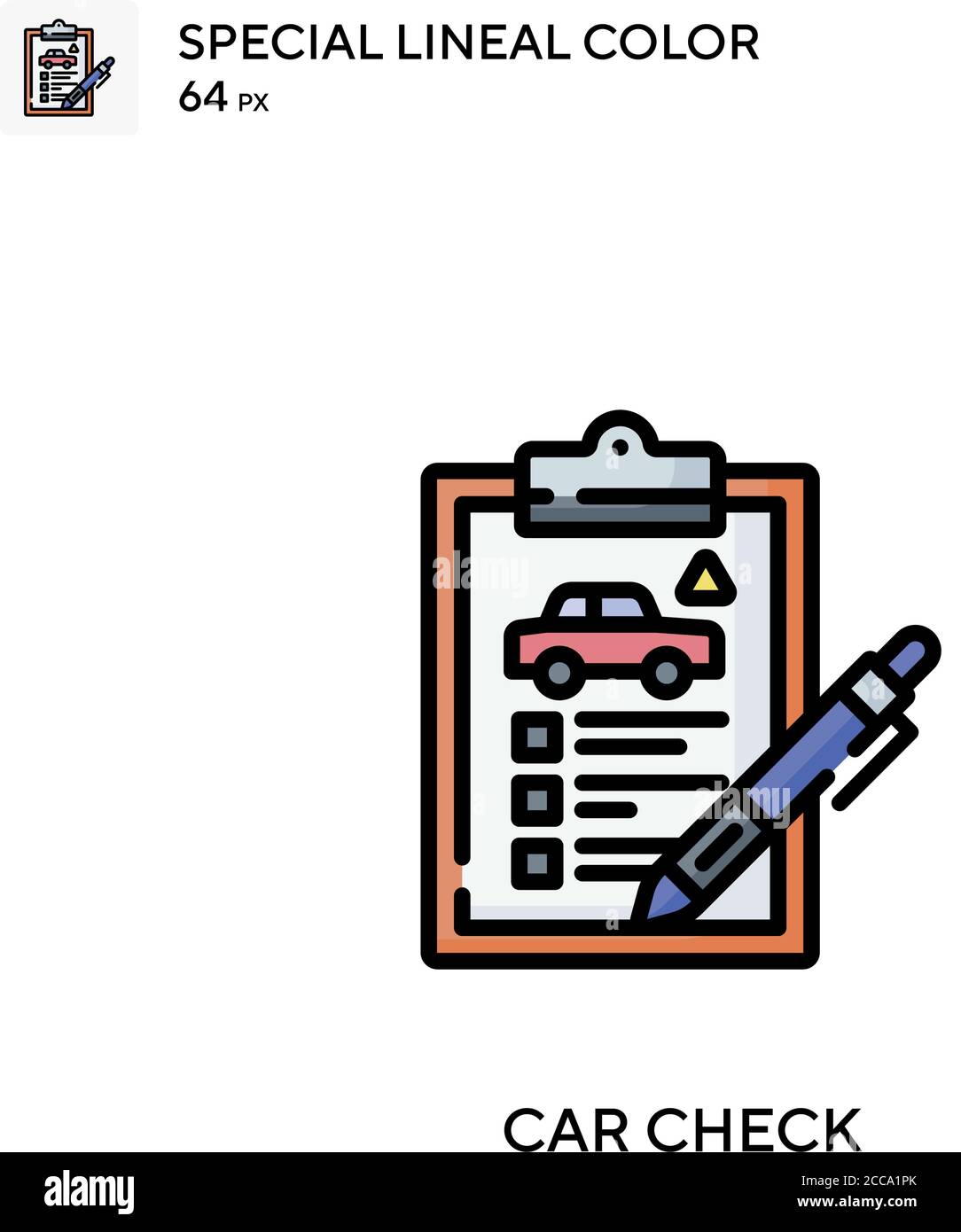 Car check Special lineal color vector icon. Illustration symbol design ...
