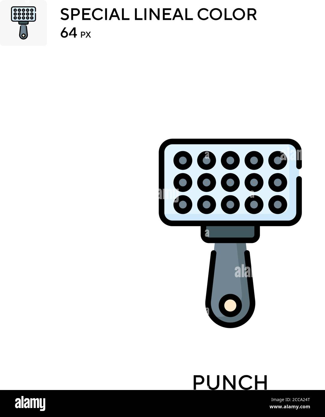 Punch Special lineal color vector icon. Illustration symbol design ...