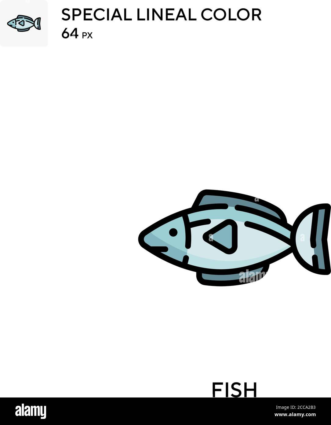 Fish Special lineal color vector icon. Illustration symbol design ...