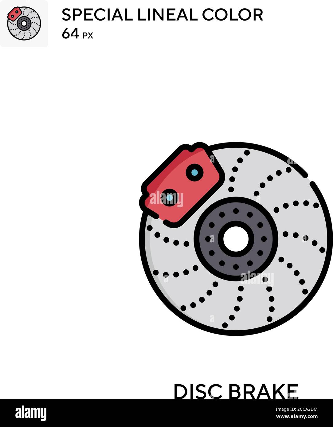 Red brake caliper Stock Vector Images - Alamy