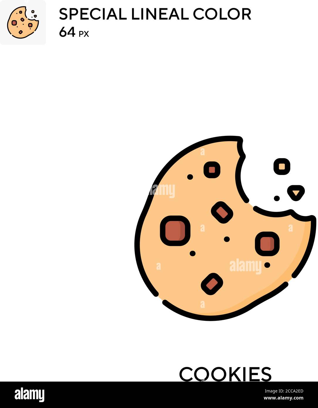 Cookies Special lineal color vector icon. Illustration symbol design ...