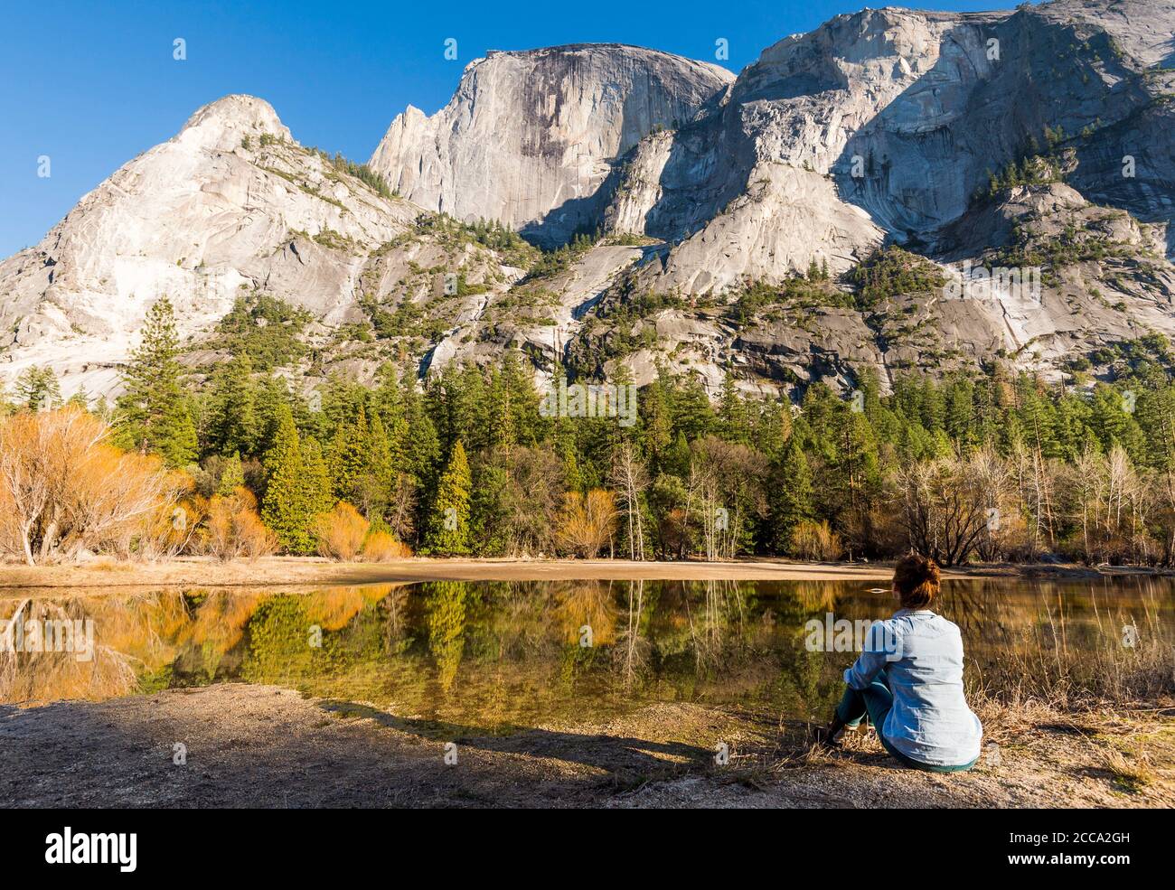 US, California: the Half Dome, emblematic granite dome in Yosemite ...