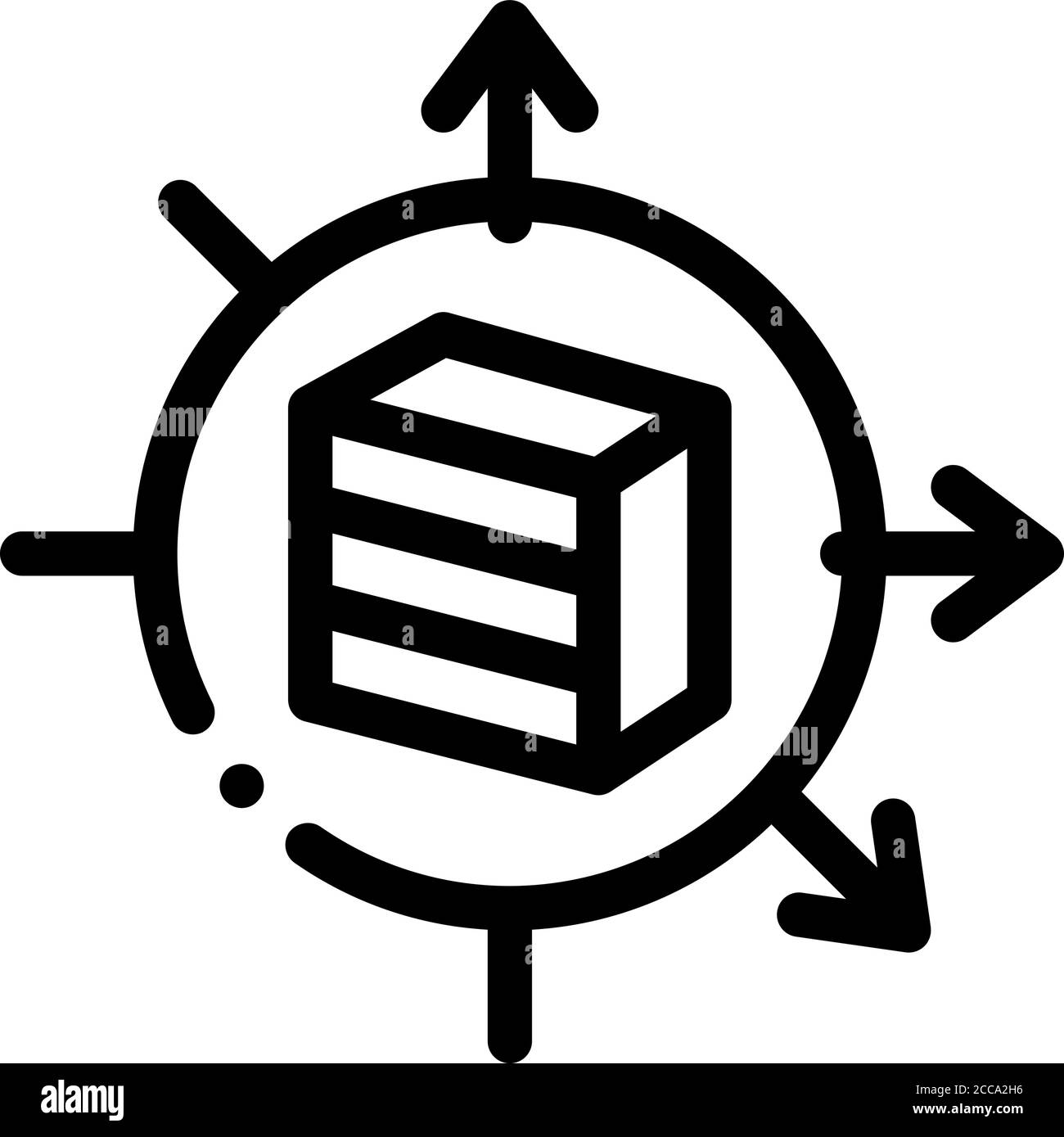 furniture transposition icon vector outline illustration Stock Vector ...