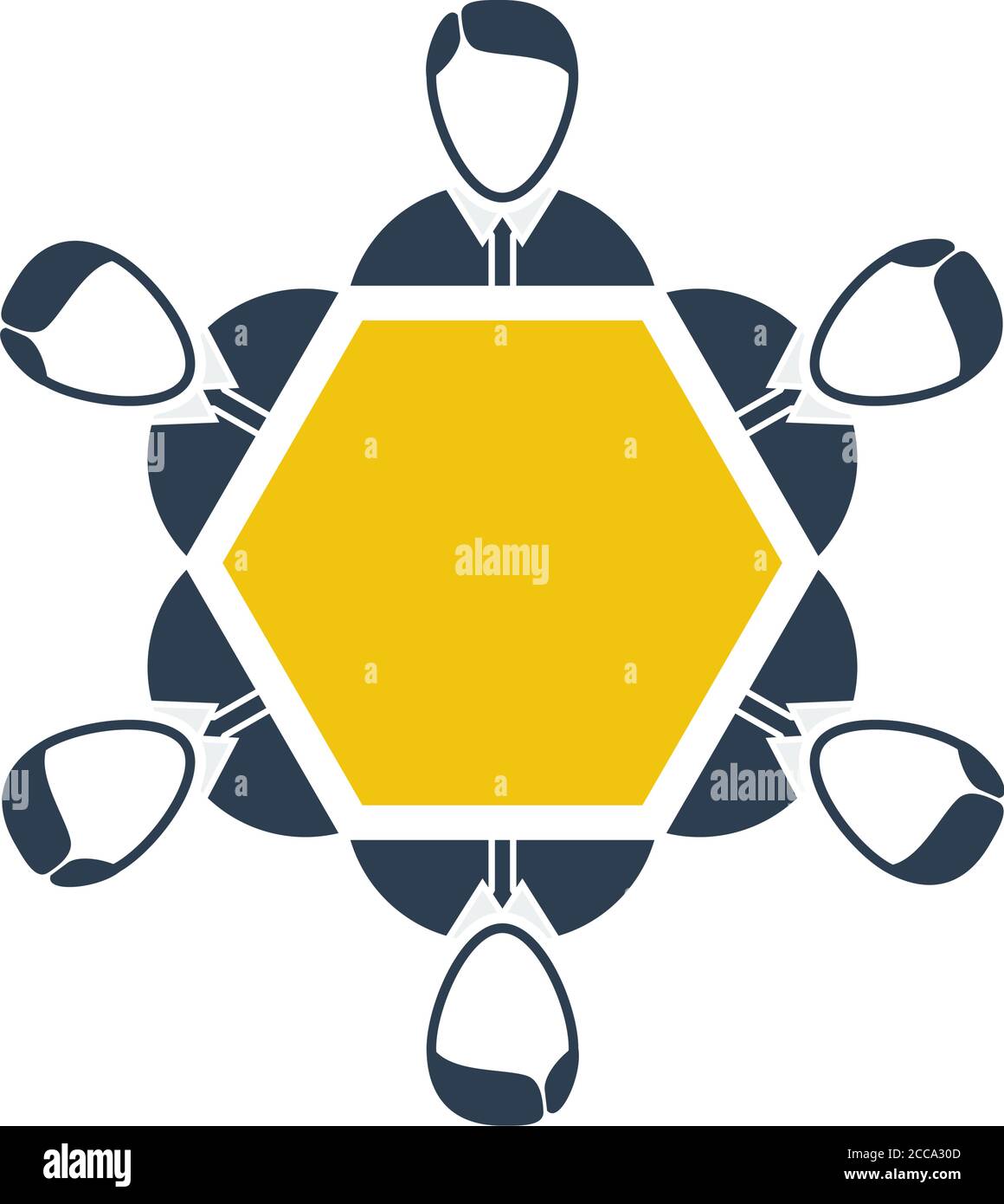 Conversation Table Icon. Flat Color Design. Vector Illustration Stock ...