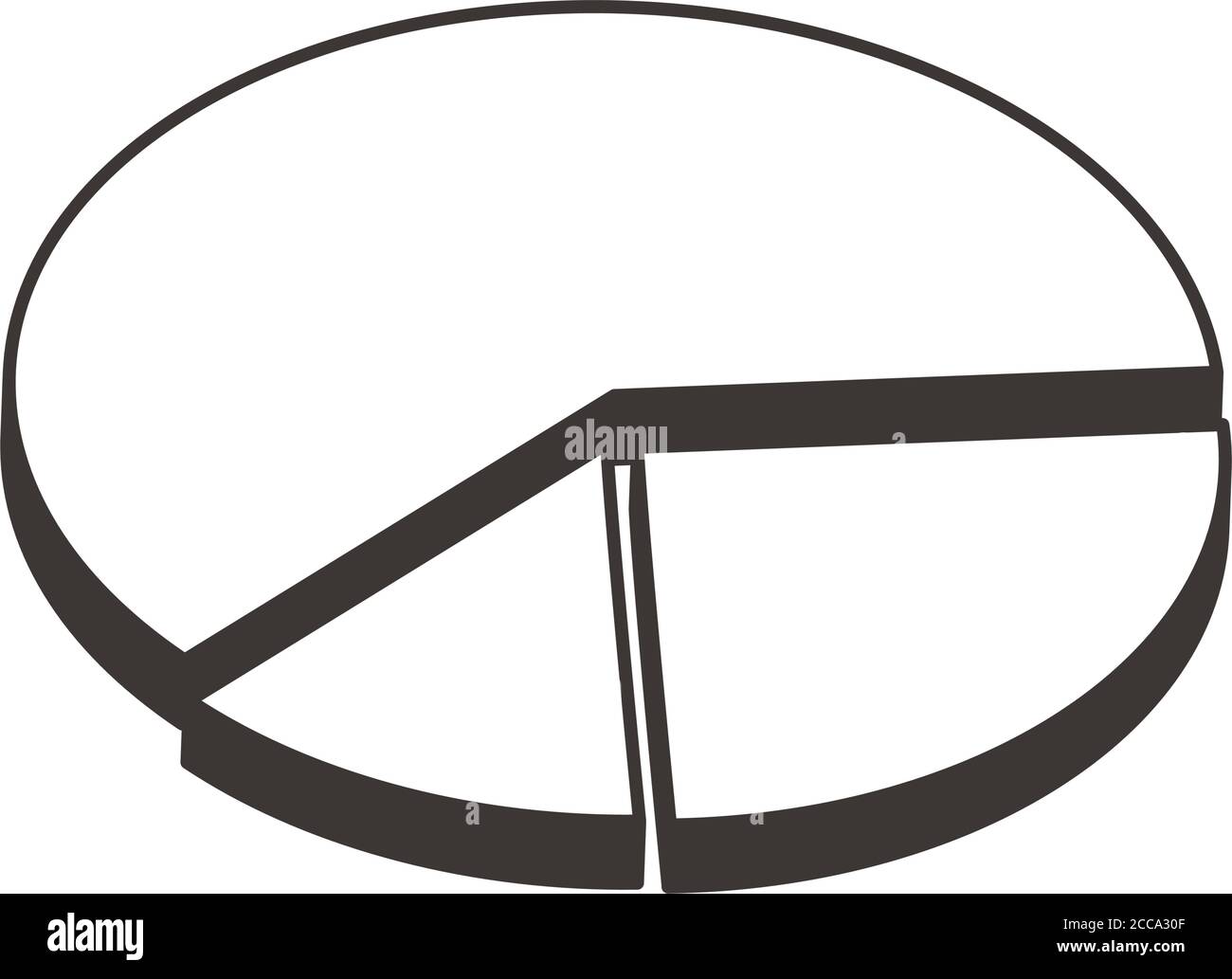 Pie chart line style icon design, Infographic data information business ...