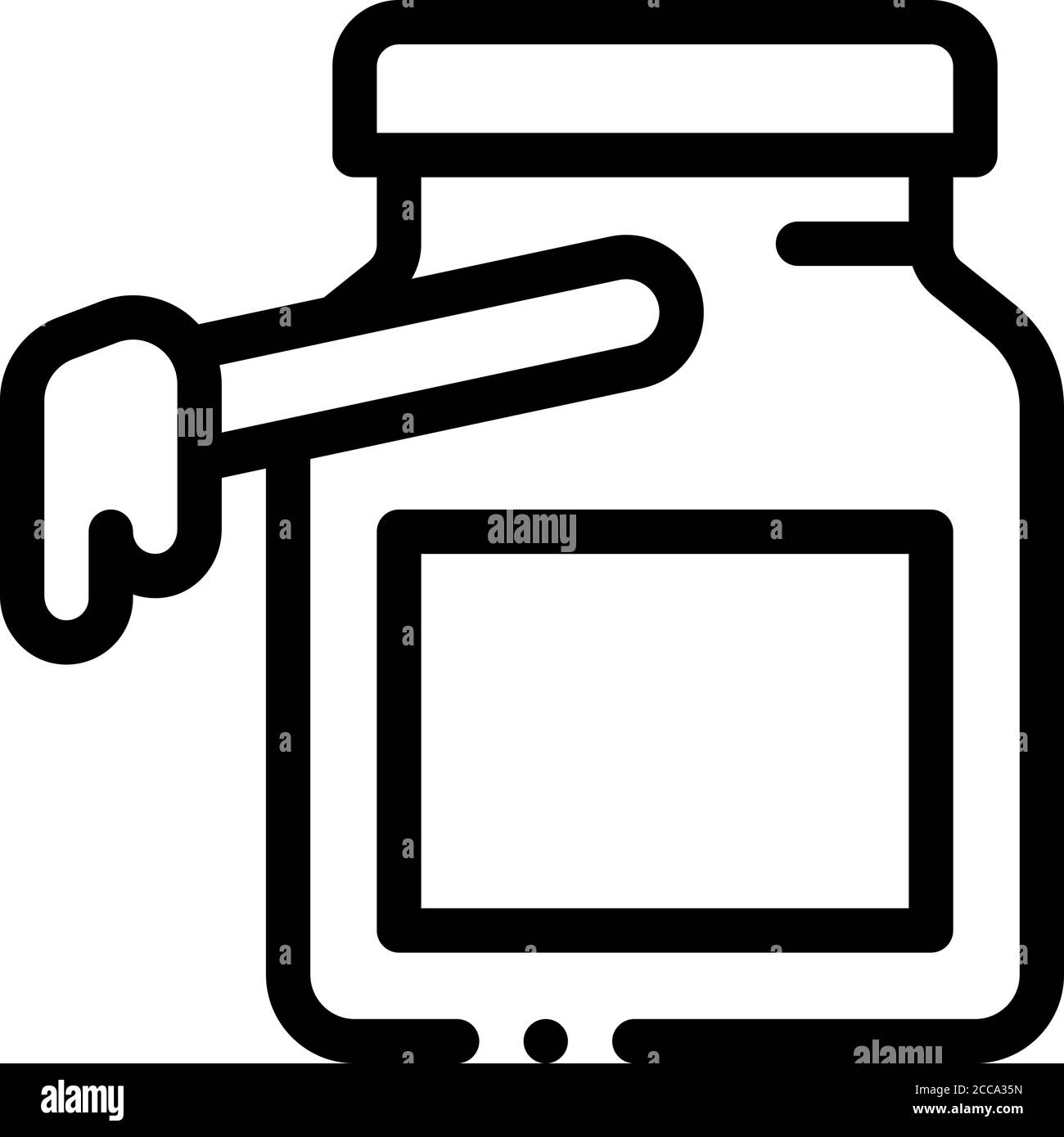 wax bottle icon vector outline illustration Stock Vector Image & Art ...