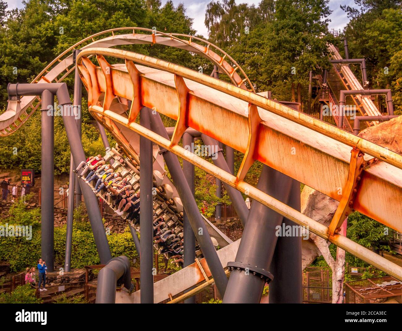 Nemesis Coaster at Alton Towers, UK Stock Photo - Alamy