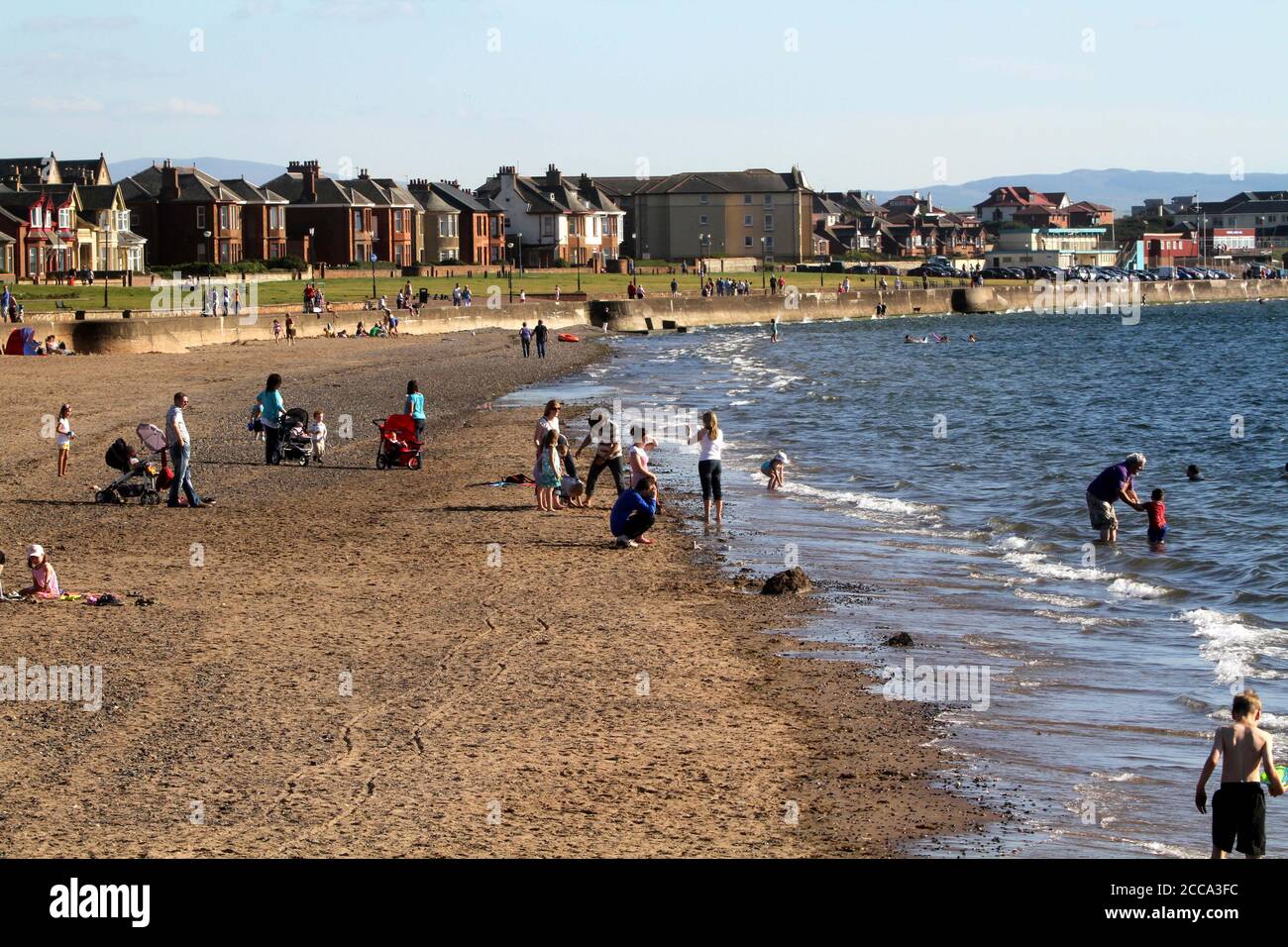 Prestwick Beach & Promenade Ayrshire, Scotland UK Stock Photo - Alamy