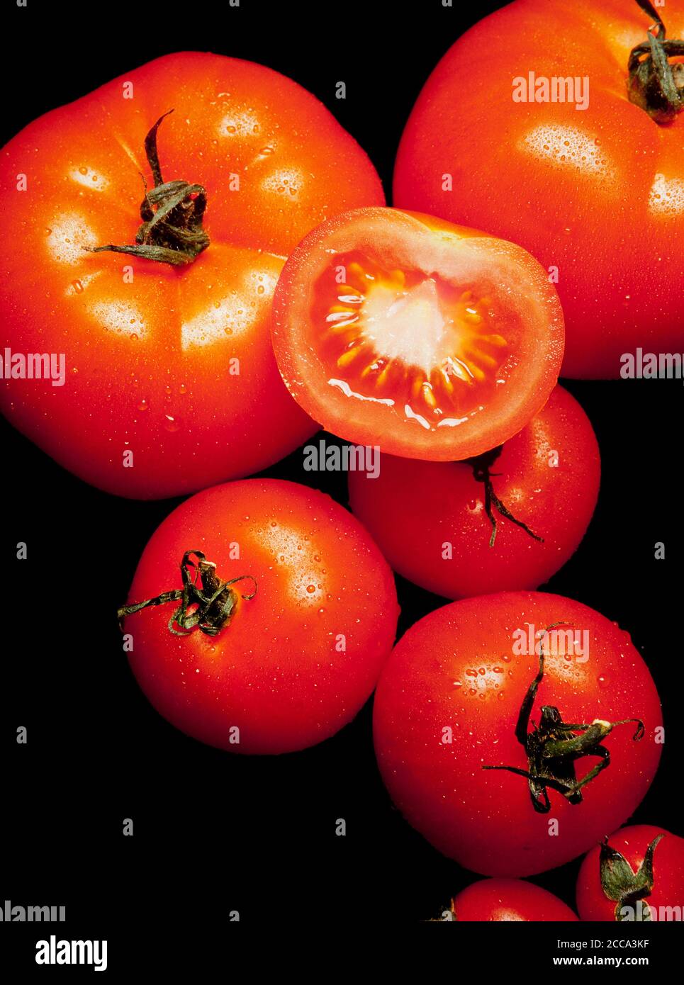 Tomato fruit varieties, Solanum lycopersicum Stock Photo - Alamy