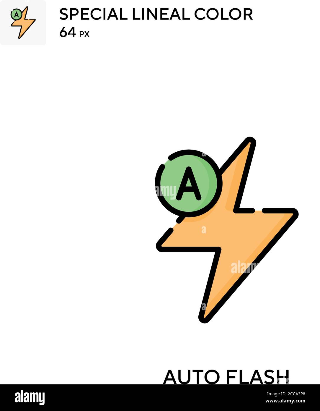 Auto flash Special lineal color vector icon. Illustration symbol design ...