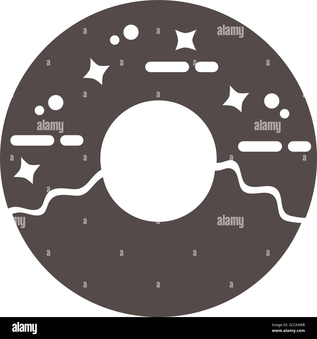 donut slang silhouette style icon vector illustration design Stock ...