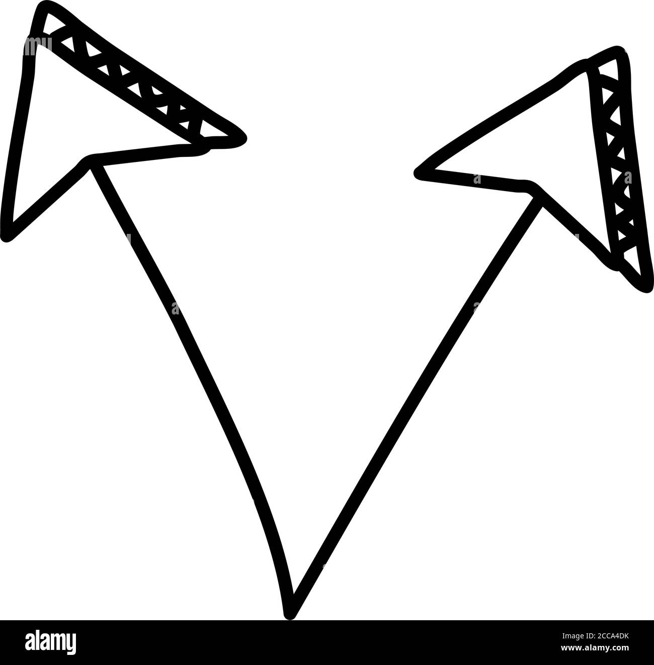 arrows thin directions left and right line style icon vector ...