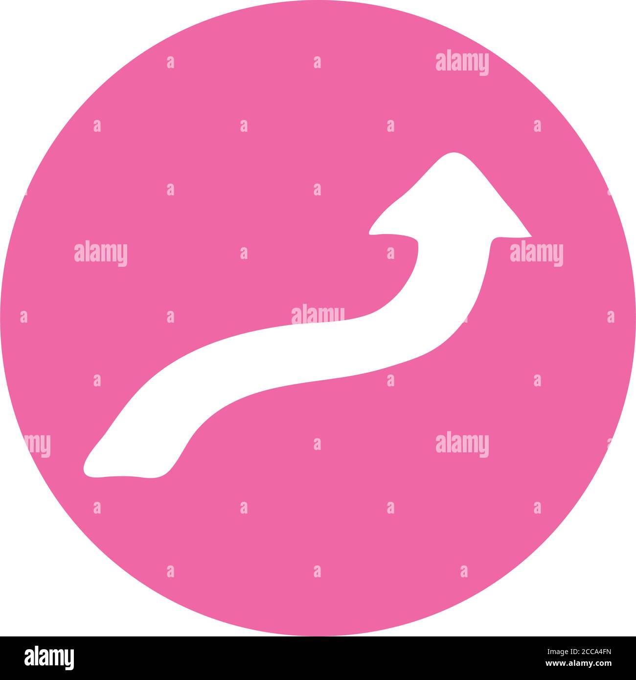 arrow up and right direction block style vector illustration design ...