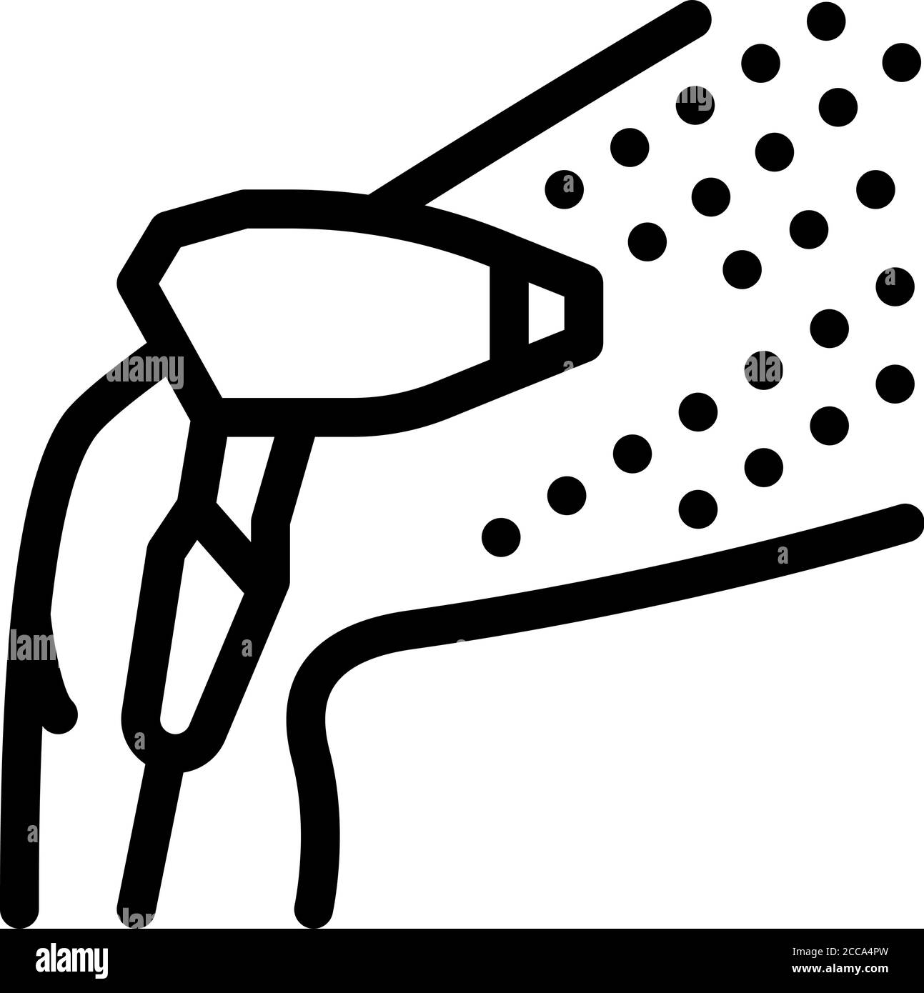 laser depilation leg icon vector outline illustration Stock Vector Image & Art - Alamy