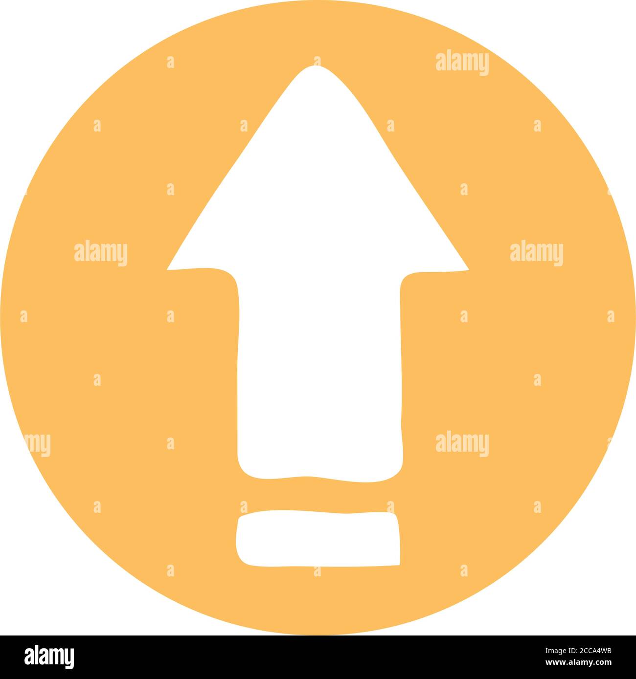 arrow up direction block style vector illustration design Stock Vector ...