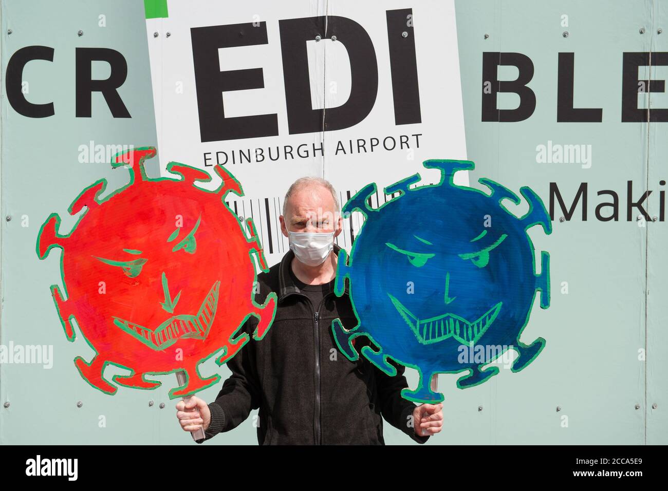 Edinburgh, Scotland, UK. 20 August 2020 Pictured: Sean Clerkin of ...