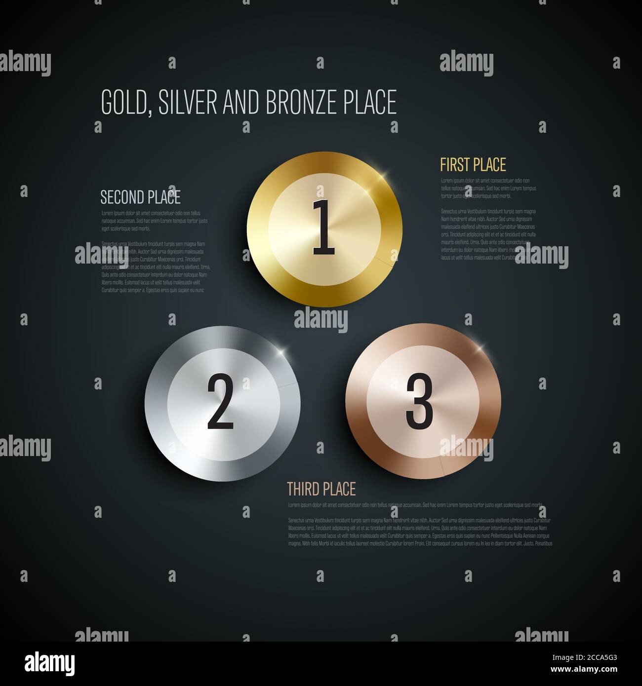 Medal stand gold Stock Vector Images - Alamy