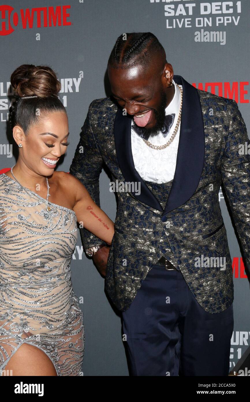 LOS ANGELES - DEC 1: Telli Swift, Deontay Wilder at the Heavyweight ...