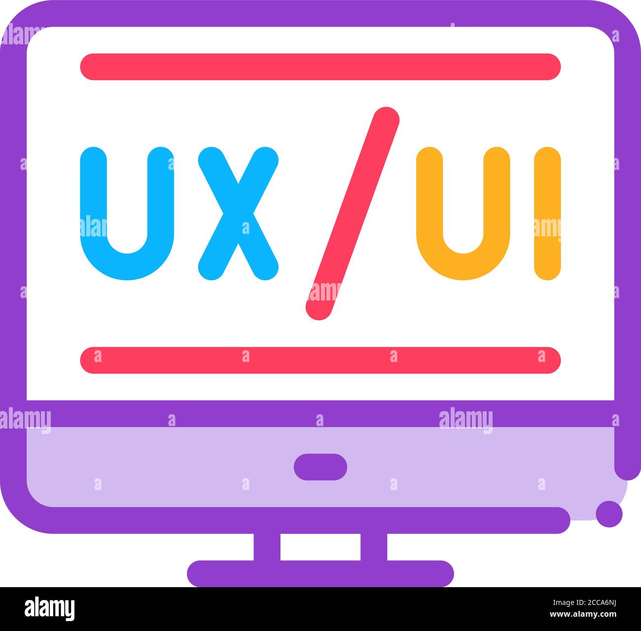 ux ui design icon vector outline illustration Stock Vector Image & Art ...