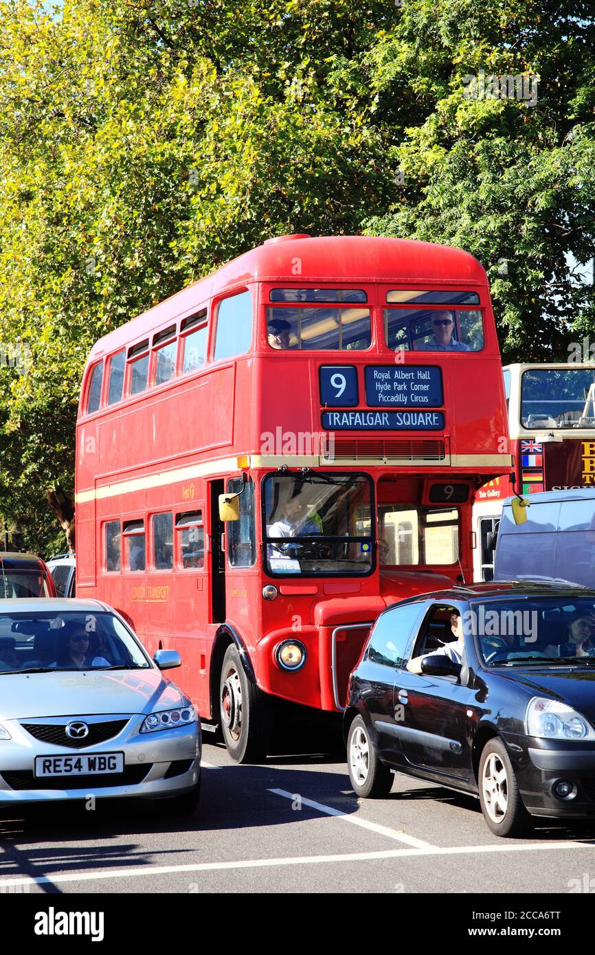 London transport 1950s routemaster double decker hi-res stock ...