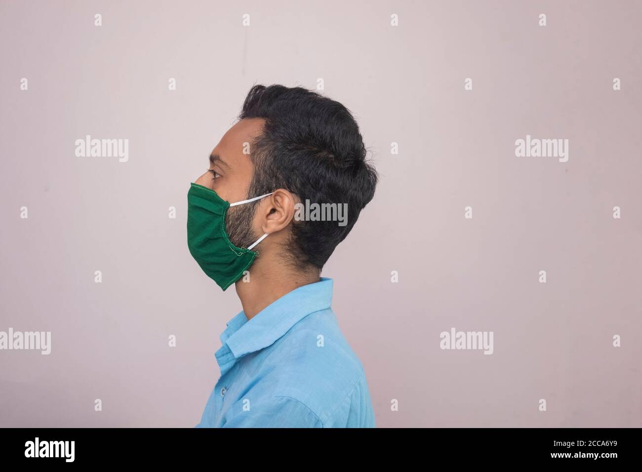 Indian man wearing mask hi-res stock photography and images - Alamy