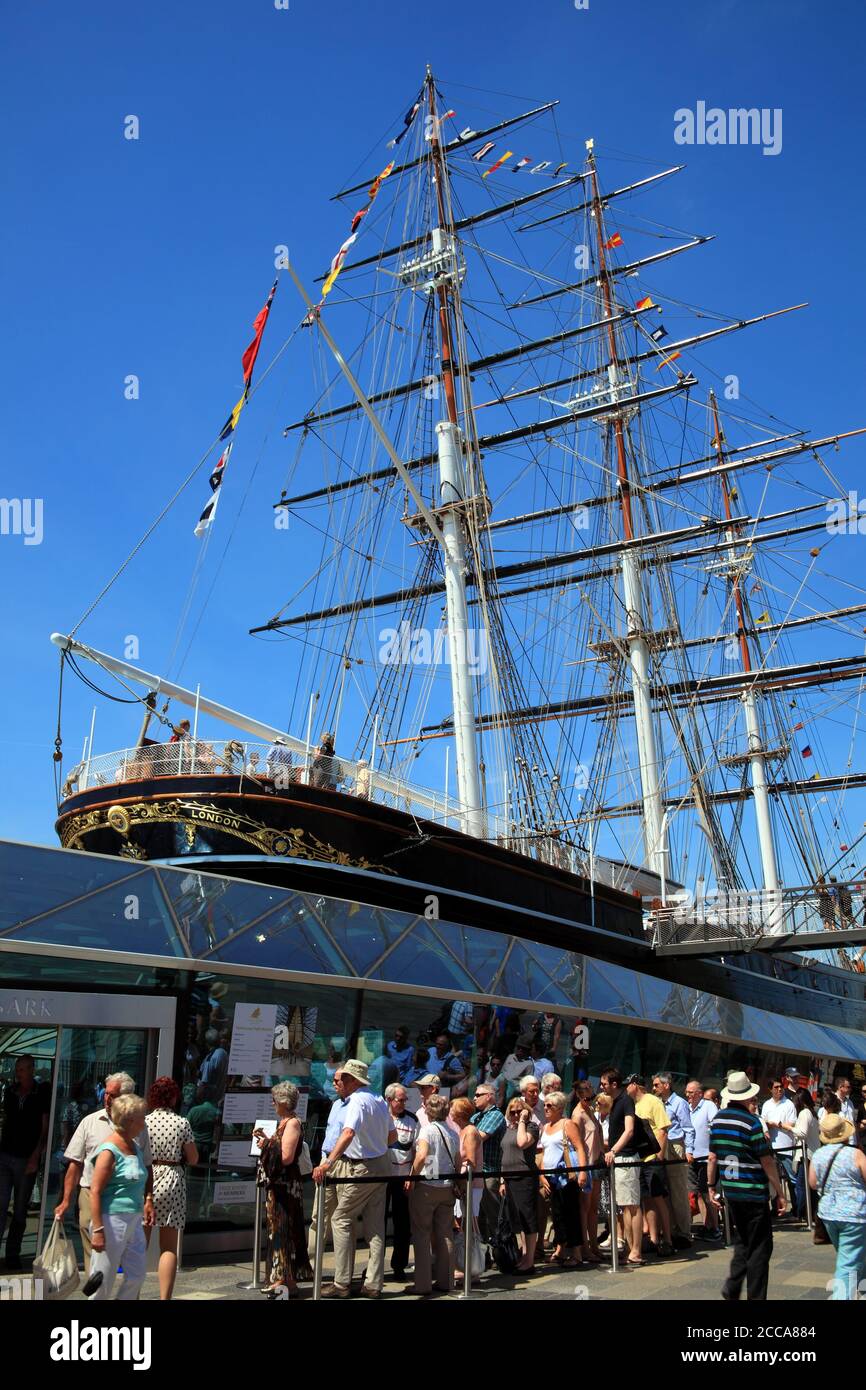 London, UK, May 27, 2012 : The Cutty Sark tea clipper ship in Greenwich ...