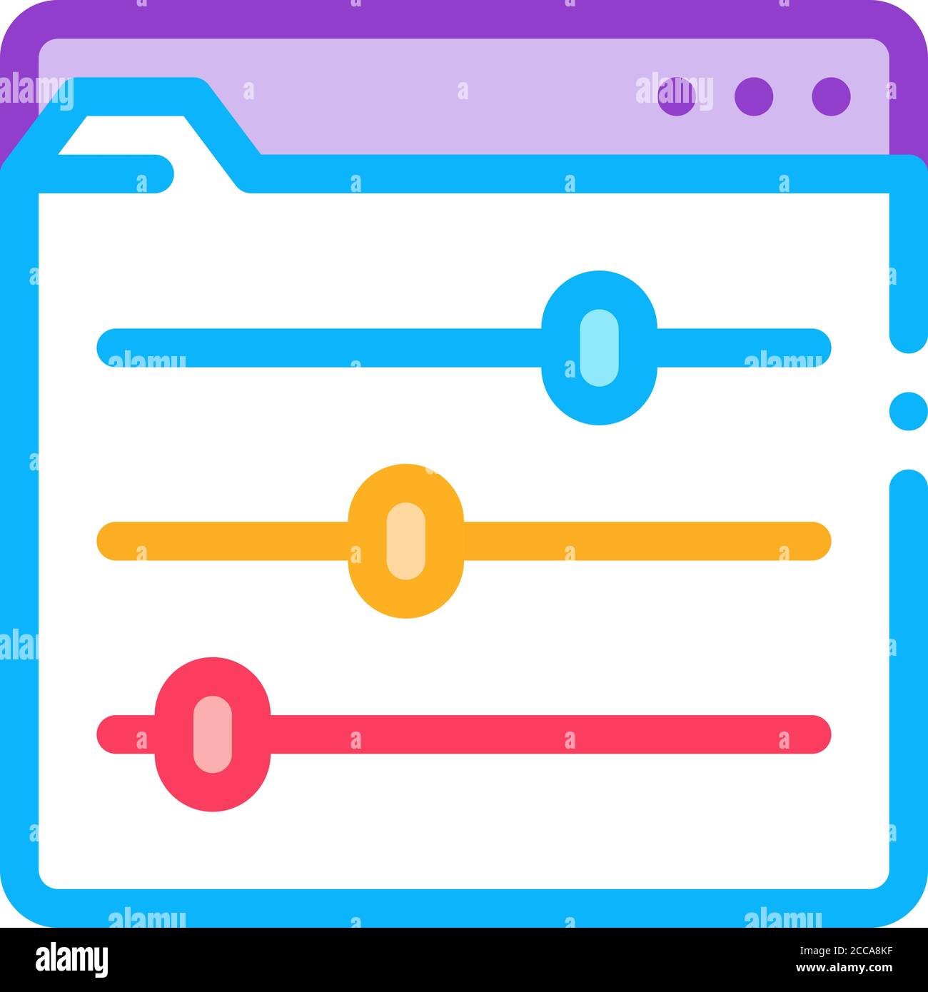 color rgb setting icon vector outline illustration Stock Vector Image ...