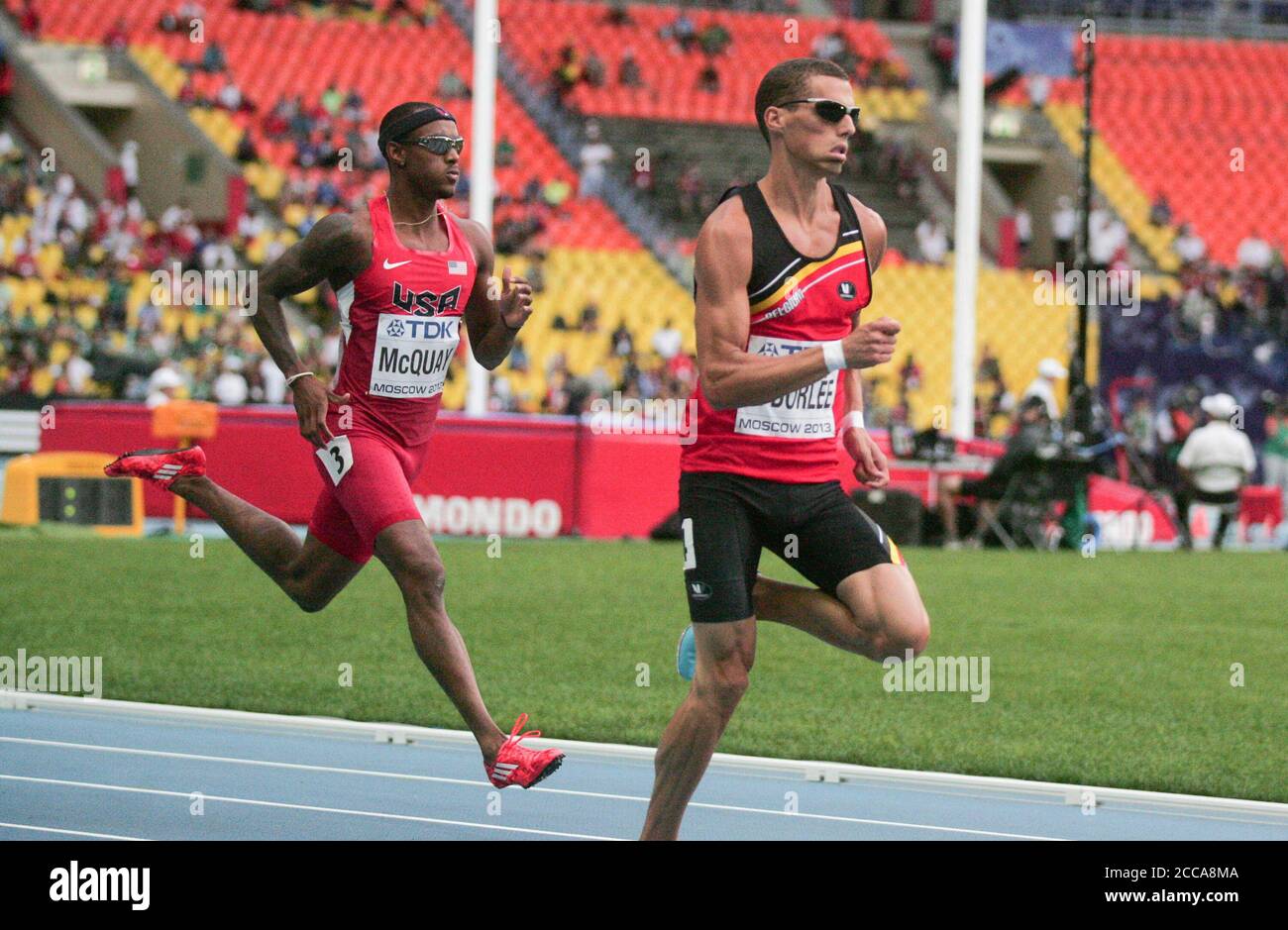 Tony McQuay and Kévin Borlée 1 ere 1/2 Finale 400 M During the ...