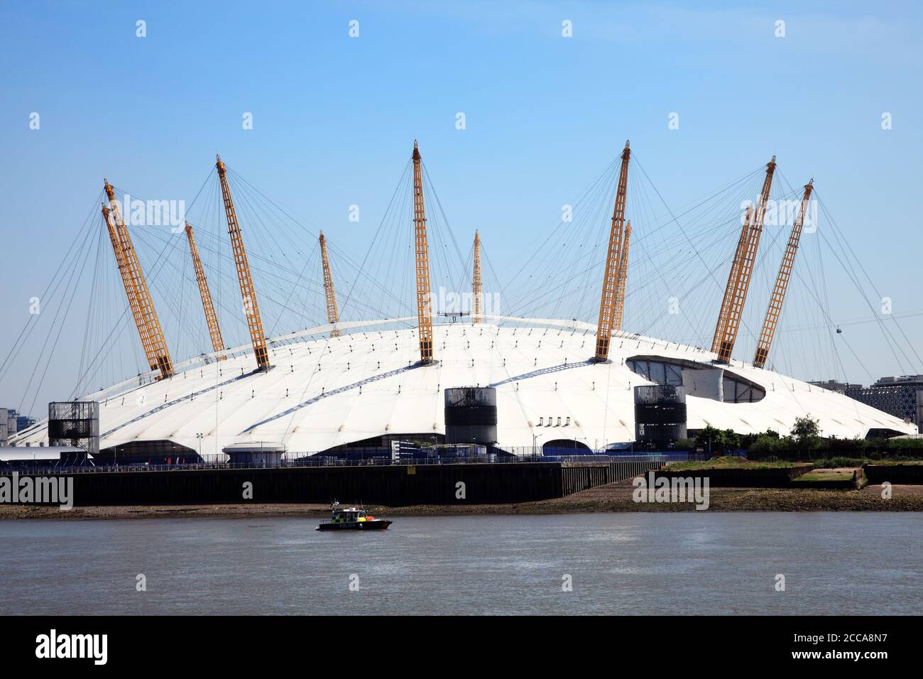 London, UK, May 27, 2012 : The Millennium Dome on the River Thames in ...