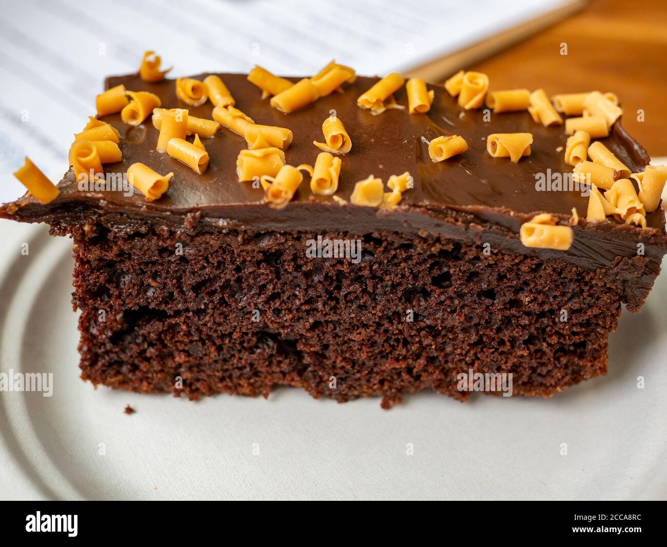 Chocolate curls texture hi-res stock photography and images - Alamy