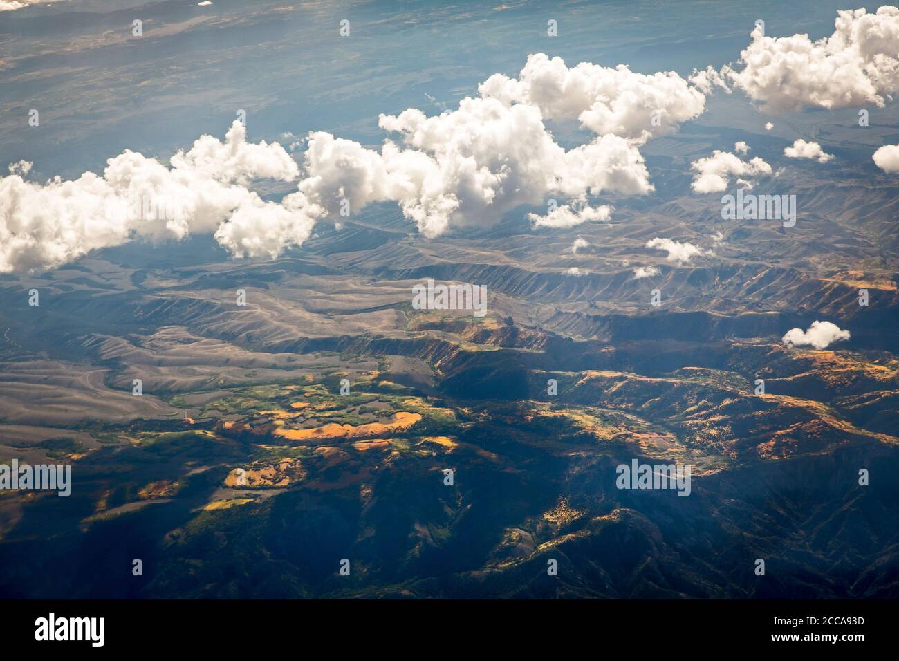 View from the window on the foothills of the Grand Canyon, during the ...