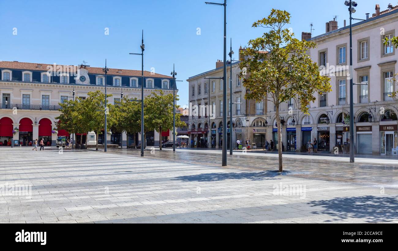 Nice main square in Albi, France. 08. 14. 2020 France Stock Photo - Alamy