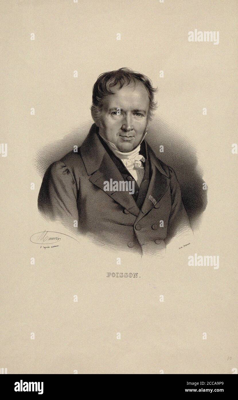 Portrait of Siméon Denis Poisson (1781-1840). Museum: PRIVATE ...