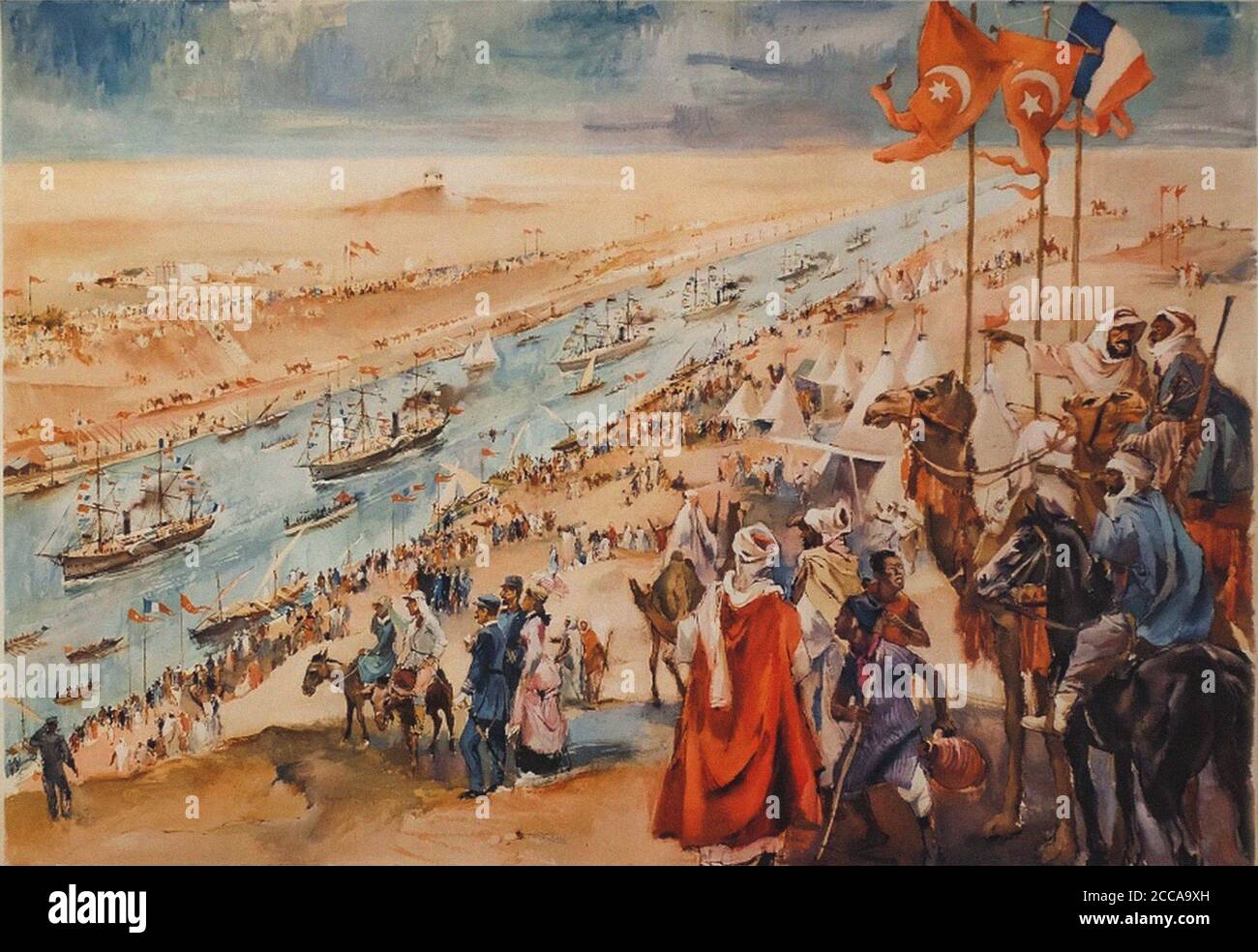 Inauguration Ceremony of the Suez Canal at Port-Said, 17 November, 1869 ...