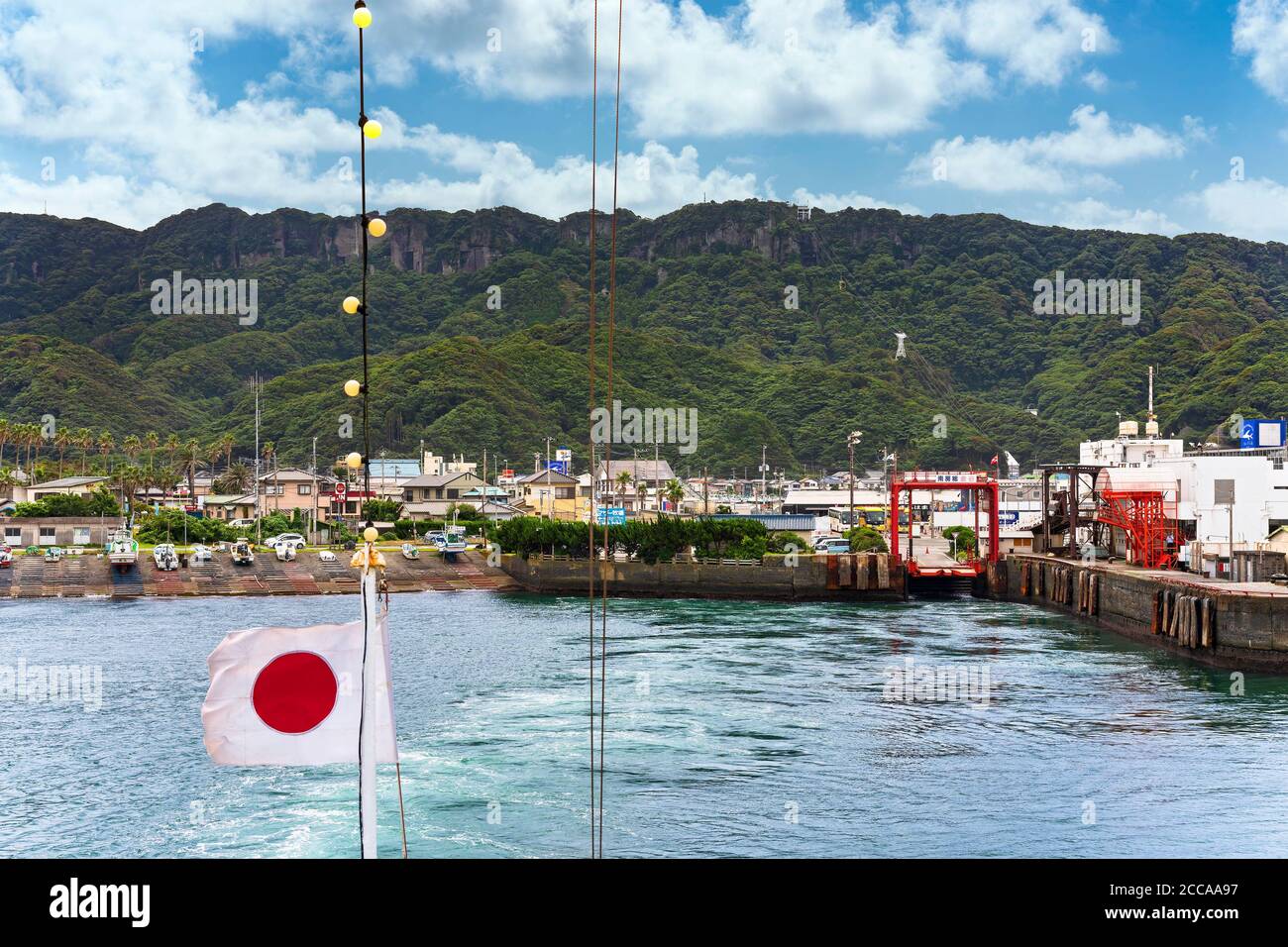 chiba, japan - july 18 2020: Coast of the Kanaya fishing port from the ...