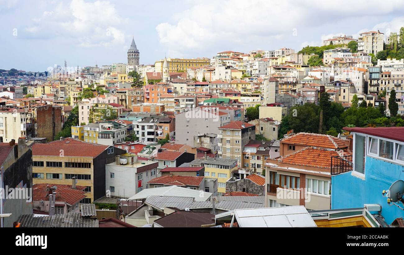 Beautiful scenery of Istanbul skyline Stock Photo - Alamy
