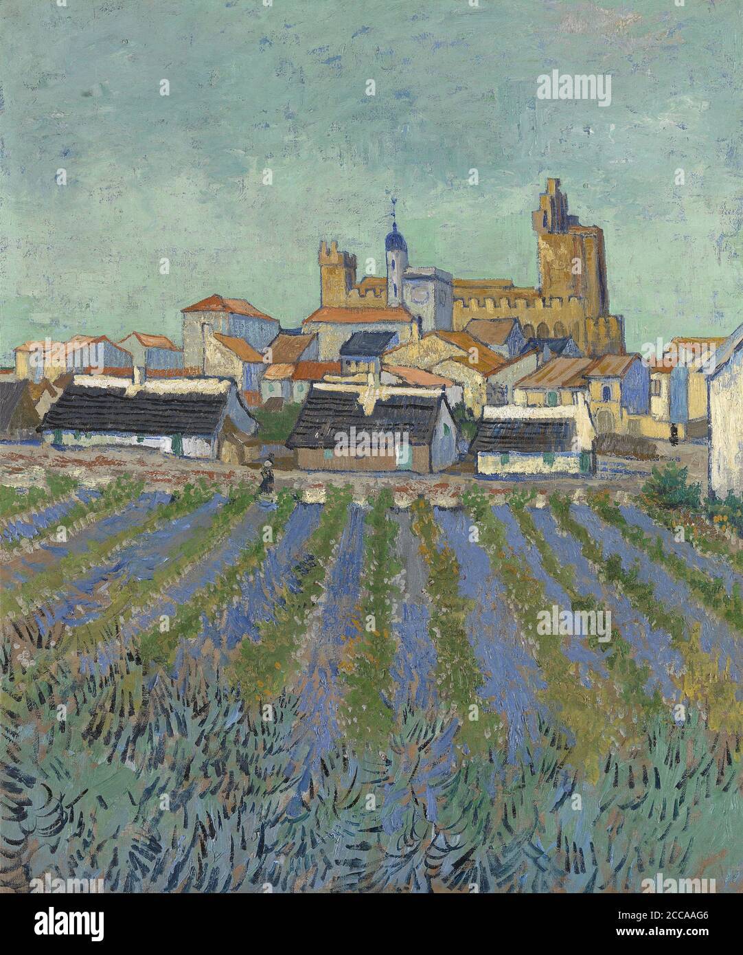 View of Saintes-Maries-de-la-Mer. Museum: Kröller-Müller Museum ...