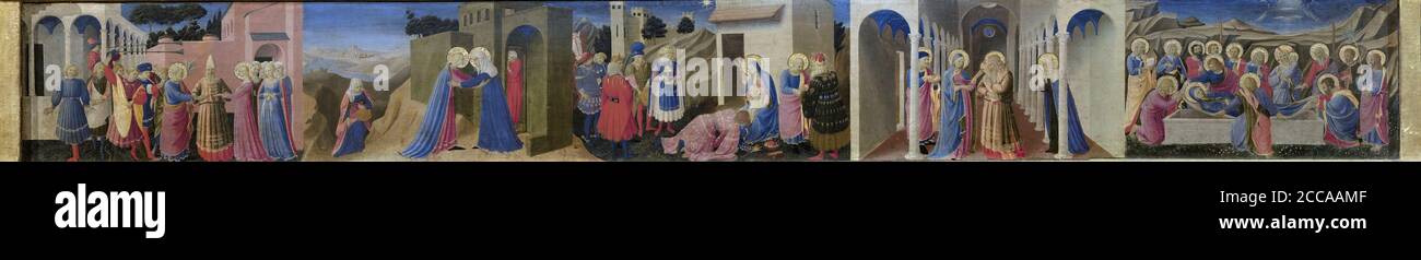 Predella of the Altarpiece The Annunciation. Museum: Museo Diocesano ...