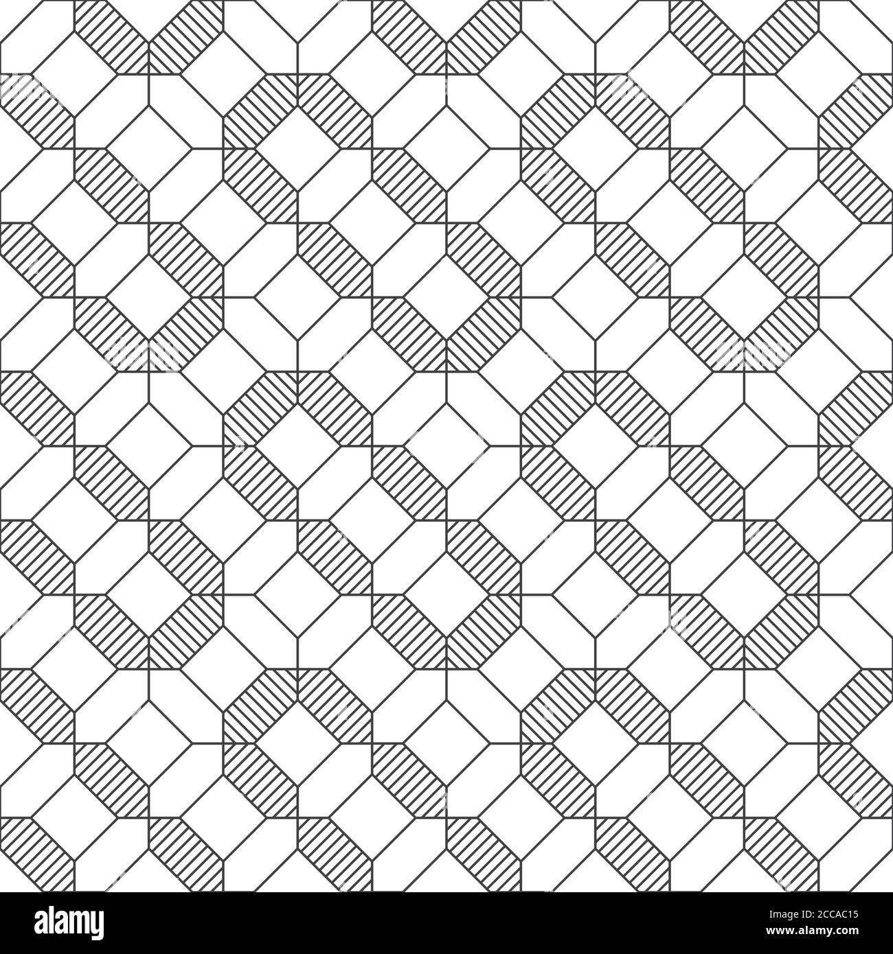 Seamless octagon pattern Cut Out Stock Images & Pictures - Alamy