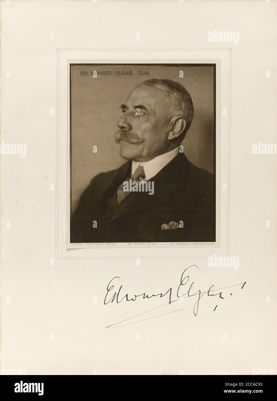 Portrait of the composer Sir Edward William Elgar (1857-1934). Museum ...